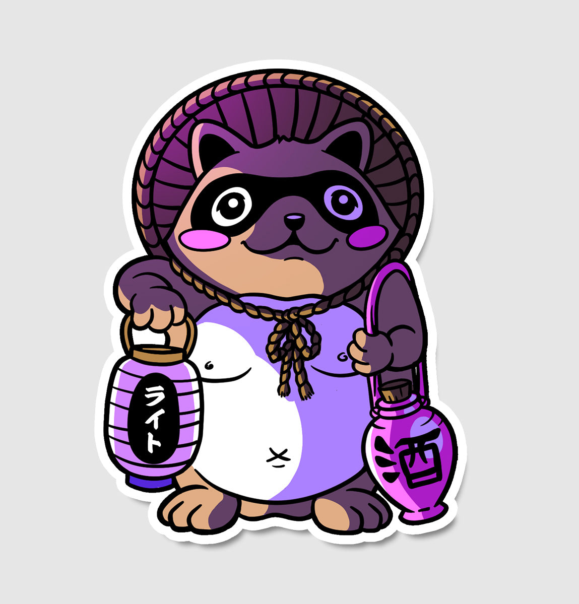TANUKI ANIMASIA Sticker 💀 – Paiheme Studio